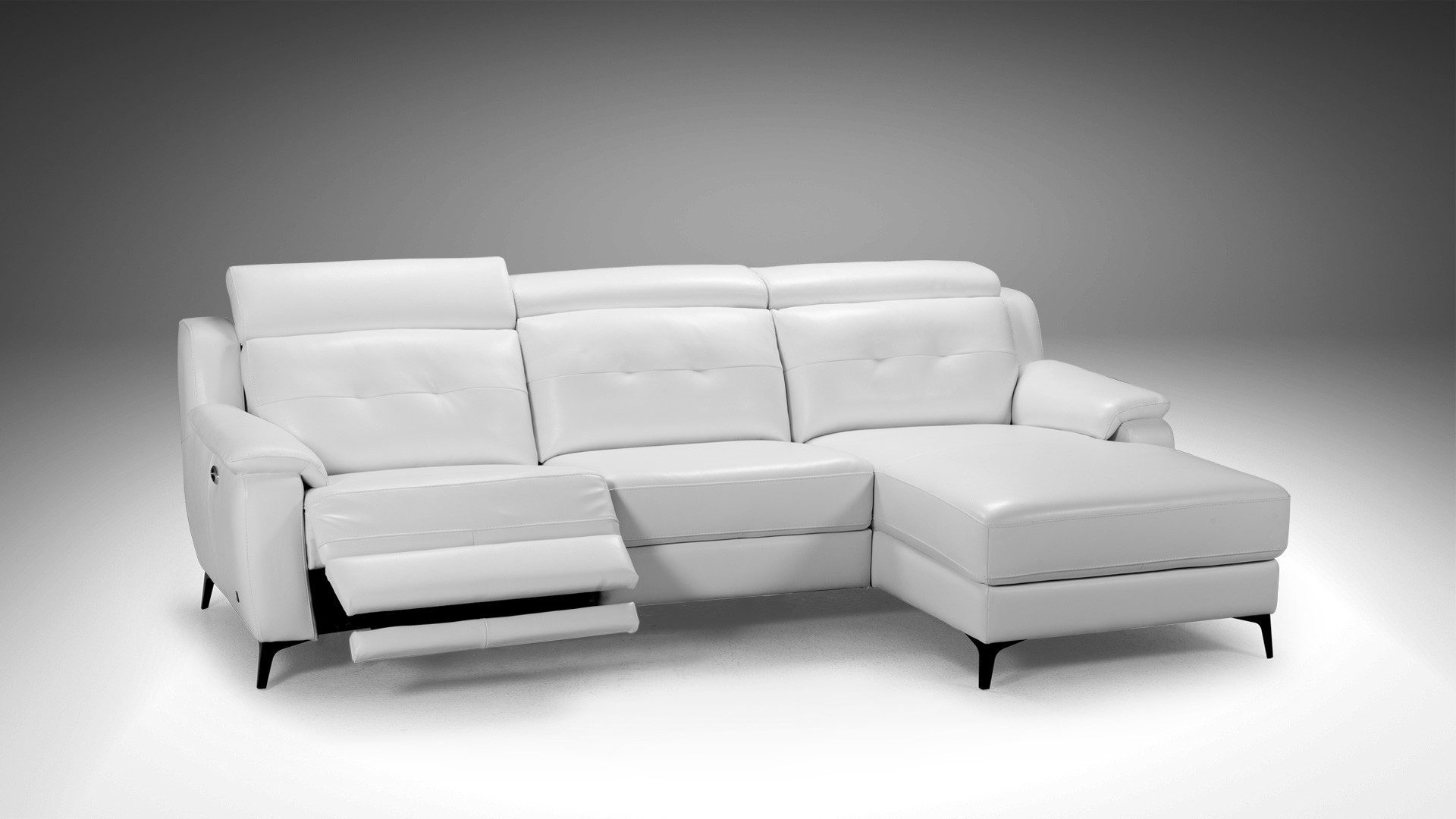 Canapé d'angle chaise longue relaxation électrique KILIAN