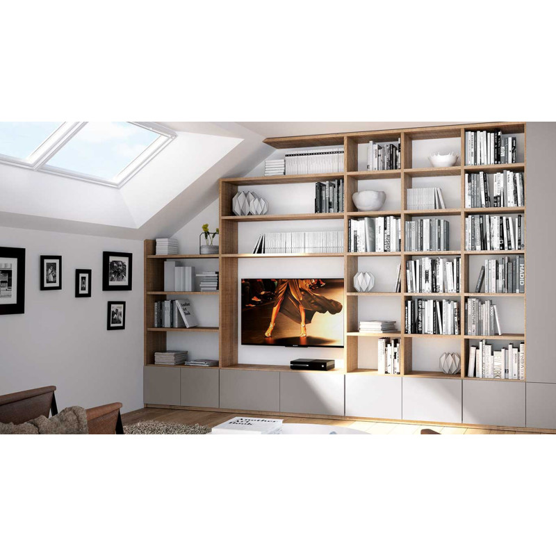 Bibliothèque design, étagères - Personnalisable et sur-mesure