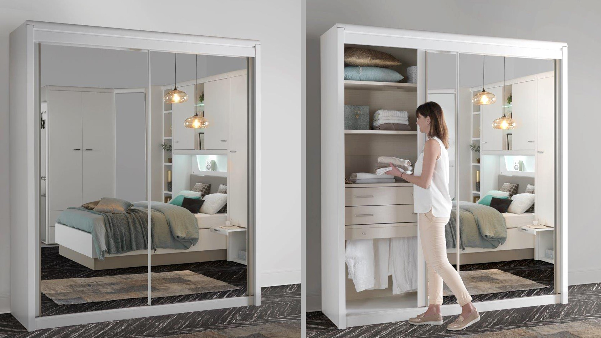 Armoire 2 portes coulissantes MULTY | Meubles CELIO Armoire 2 portes coulissantes MULTY | Meubles CELIO