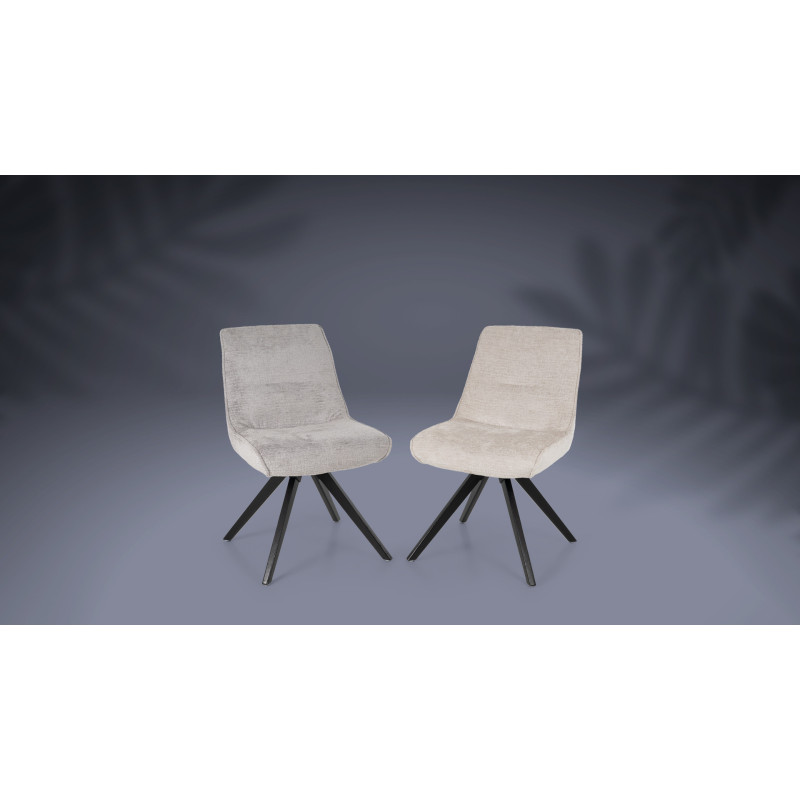 Chaises en tissu, élégantes et confortables