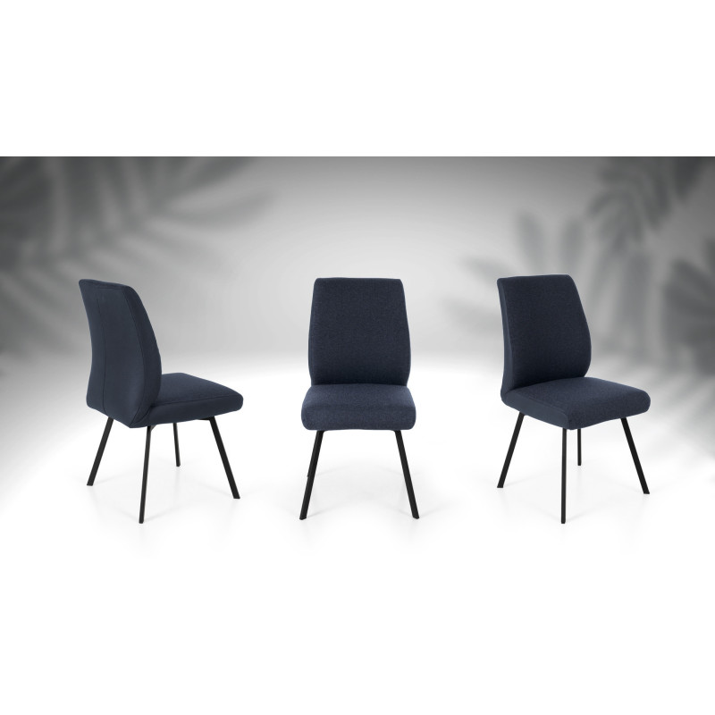 Chaises en tissu, élégantes et confortables