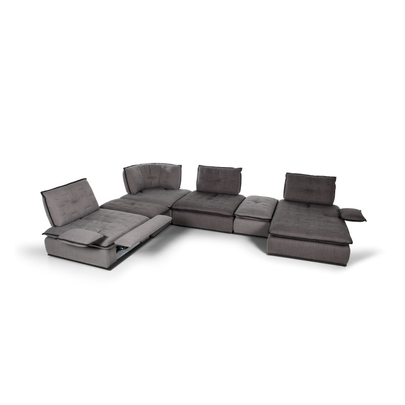 Canapé modulable, canapé d'angle cuir ou tissu à moduler