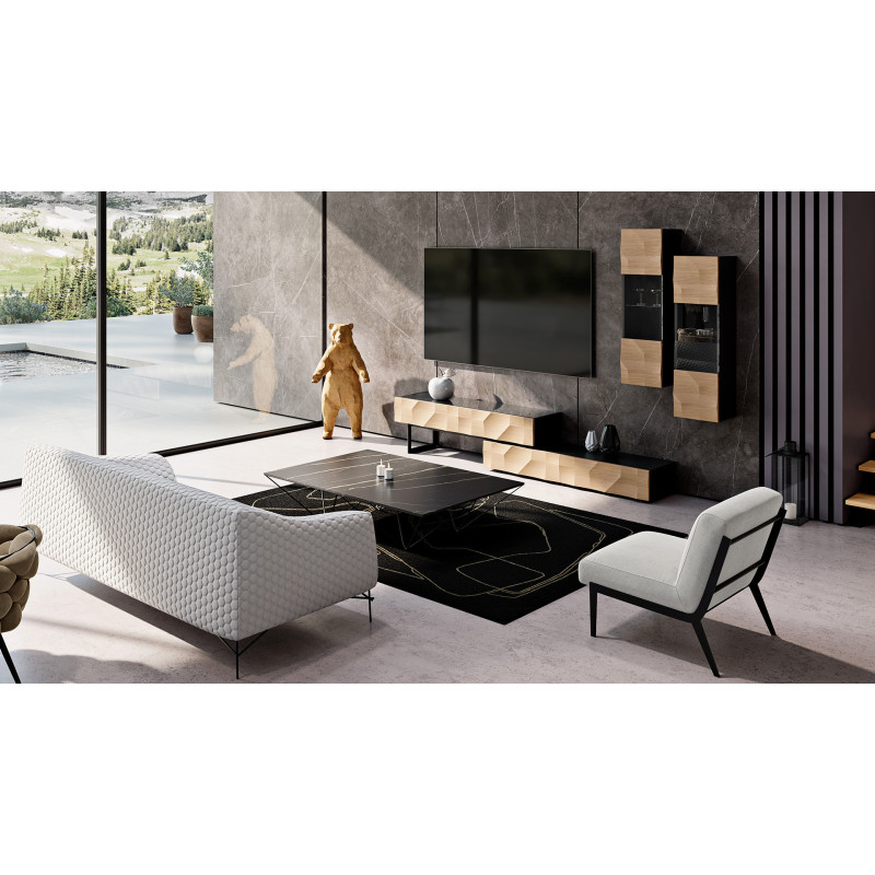 Meuble TV design bois - Ensemble TV haut de gamme