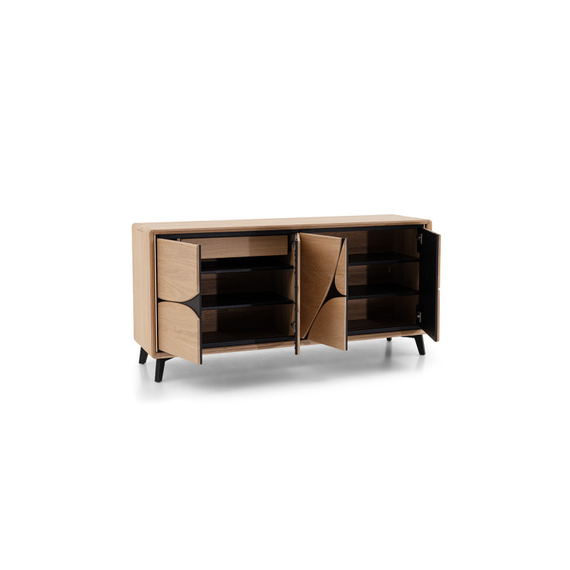 Buffet salon, salle à manger, bahut design - Personnalisable bois, laque