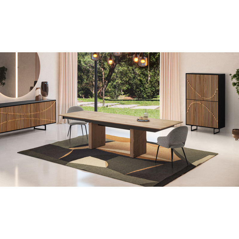 Table de repas extensible ronde FRANCE | Chêne Massif