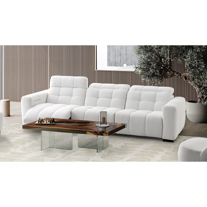 Canapé relaxation électrique 3 places cuir ATHENA | Confort et détente