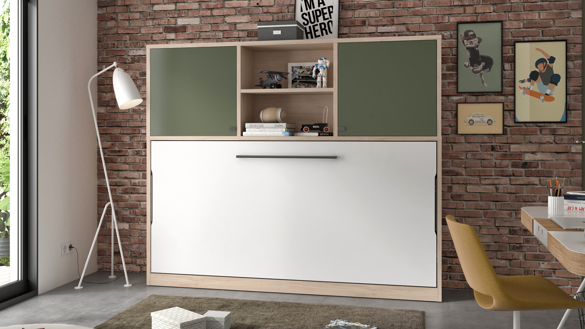 Lit escamotable horizontal SMART | Gain de place assuré