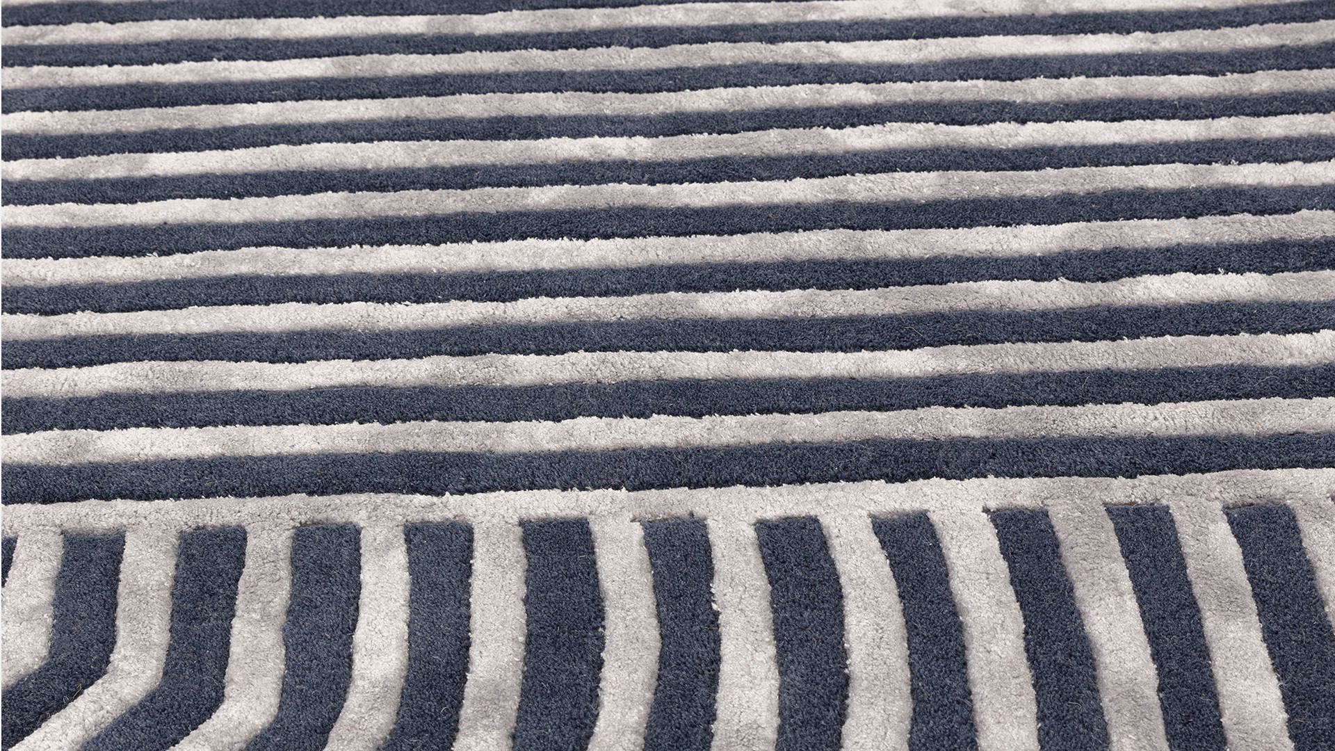 Tapis décoratif à motif abstrait, contemporain, Solstice