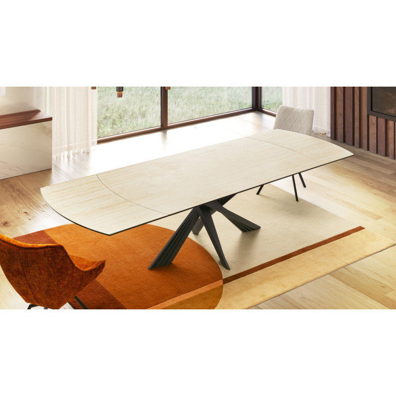 Table de repas extensible ronde FRANCE | Chêne Massif