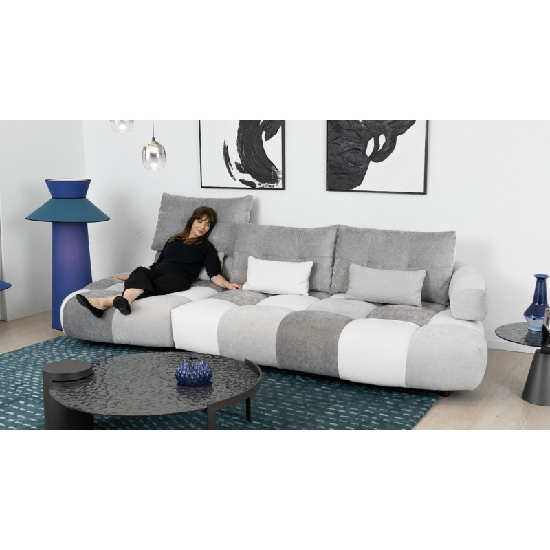 Canapé modulable, canapé d'angle cuir ou tissu à moduler