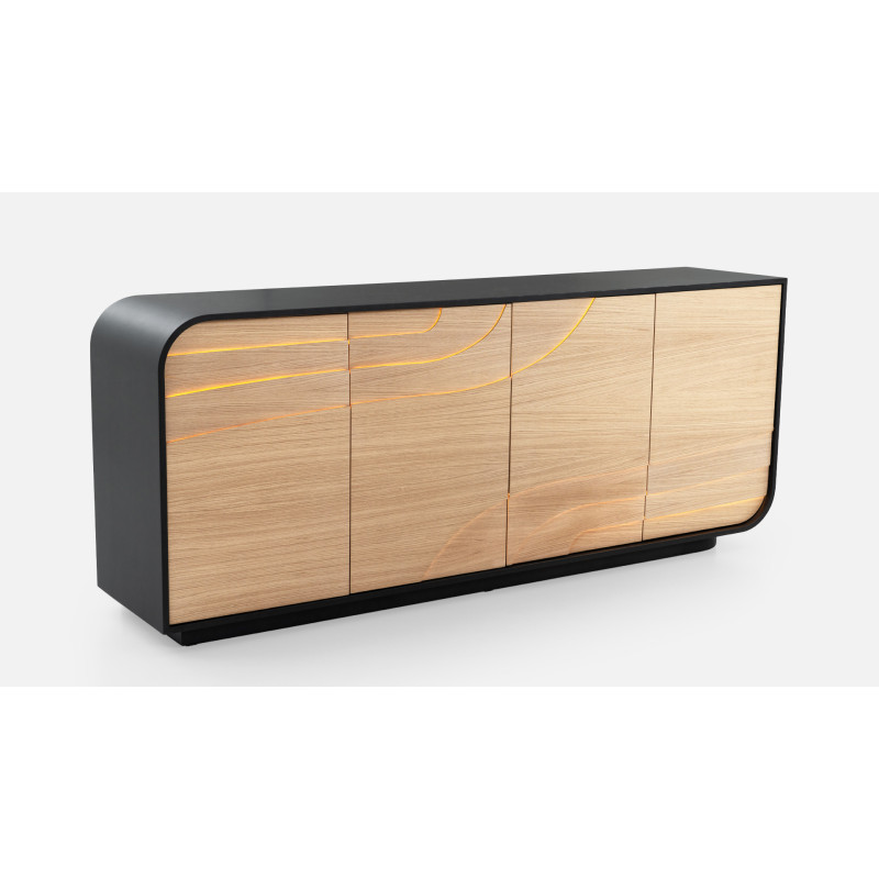 Buffet salon, salle à manger, bahut design - Personnalisable bois, laque