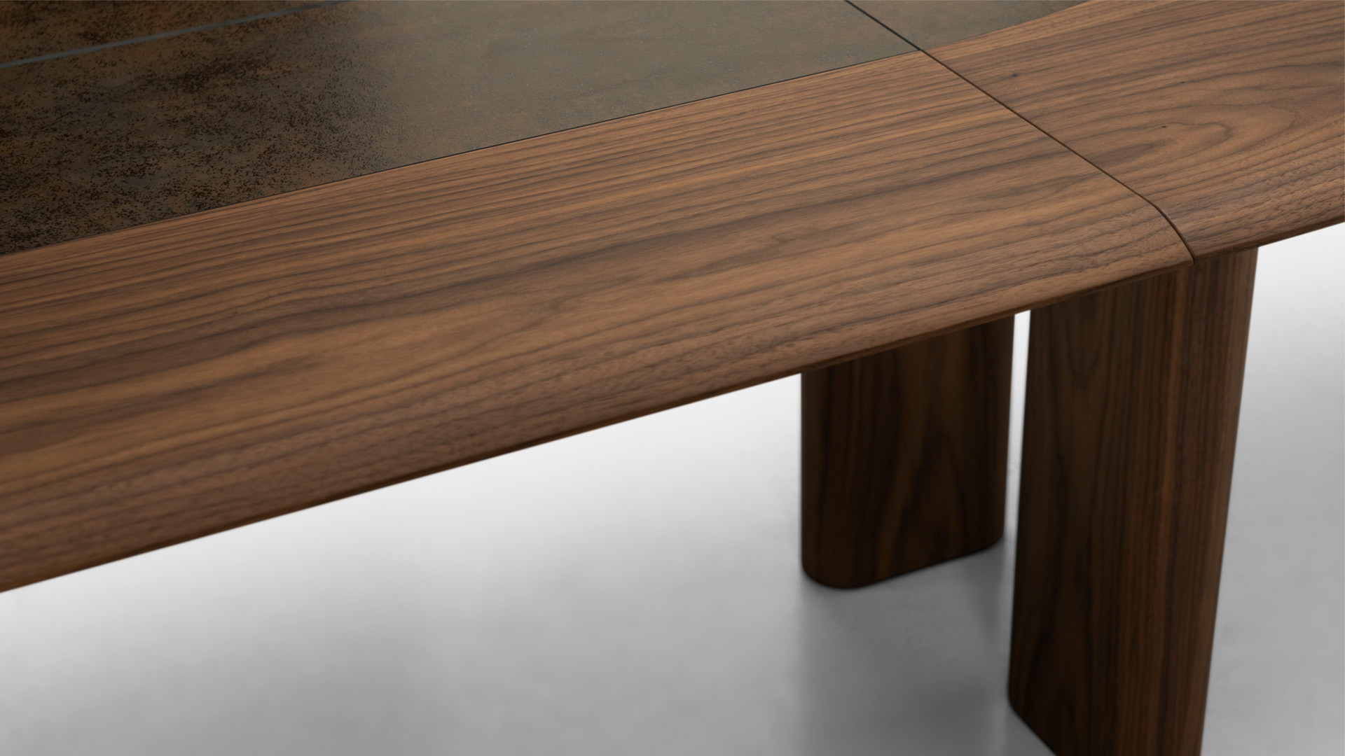 Table repas extensible noyer DOLLY | Design et sophistiquée