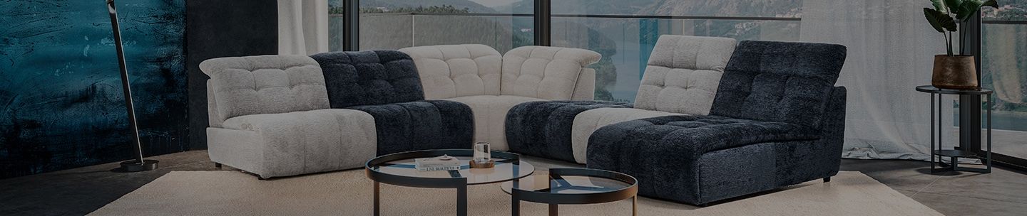 Canapé modulable, canapé d'angle cuir ou tissu à moduler